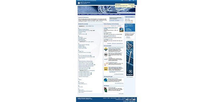 ACS Launches New Journals Website