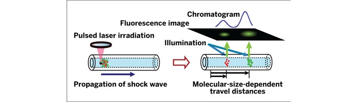 Laser-Induced Shock Wave Chromatography