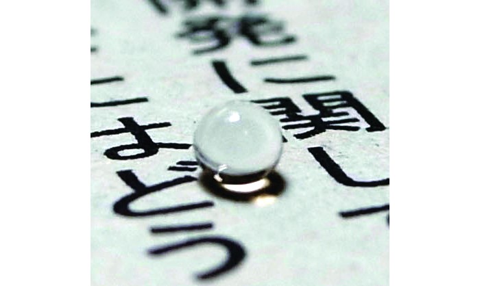 Spray-On Particles Waterproof Paper