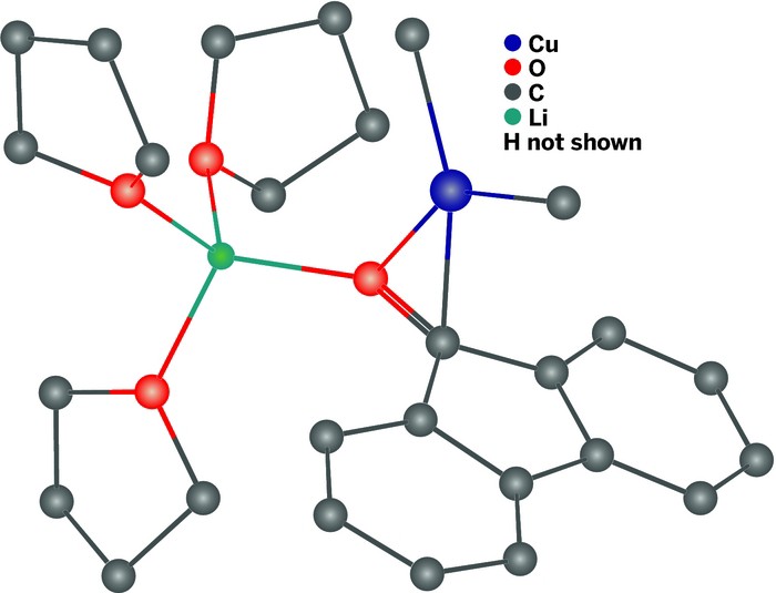 Crystal Structure Of A Cuprate-Carbonyl π-Complex