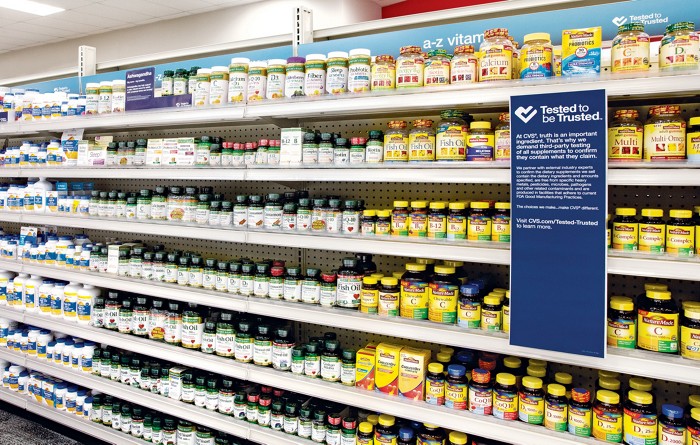 CVS launches dietary supplement testing program